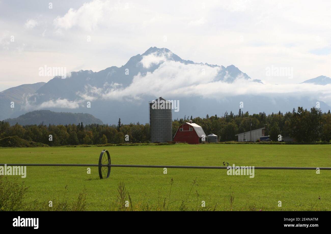Matanuska Valley farm, NIOSH Stock Photo - Alamy