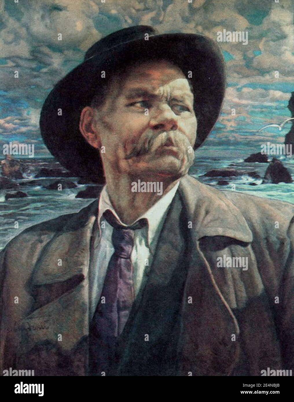 Maxim Gorky by Isaak Brodsky (1937, GTG Stock Photo - Alamy