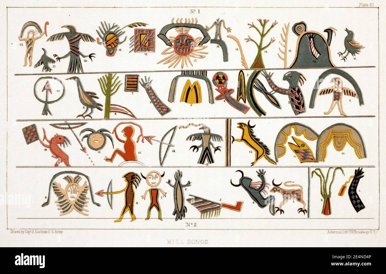 Meda songs, 1851 Stock Photo - Alamy