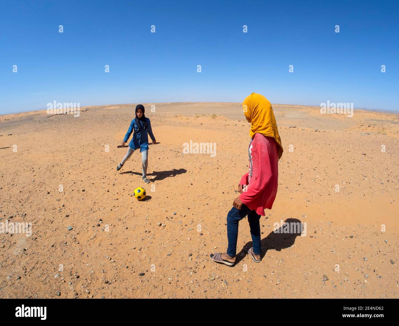 Two girls playing in play hi-res stock photography and images - Alamy