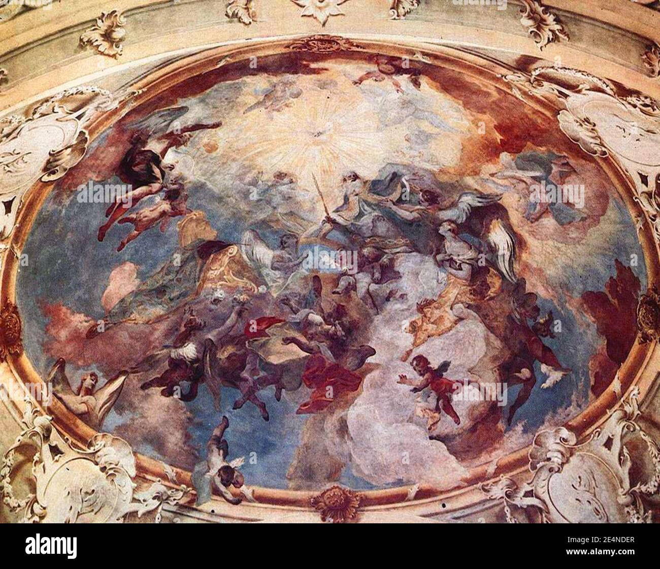 MAULBERTSCH, Franz Anton - Christ and God the Father Stock Photo - Alamy