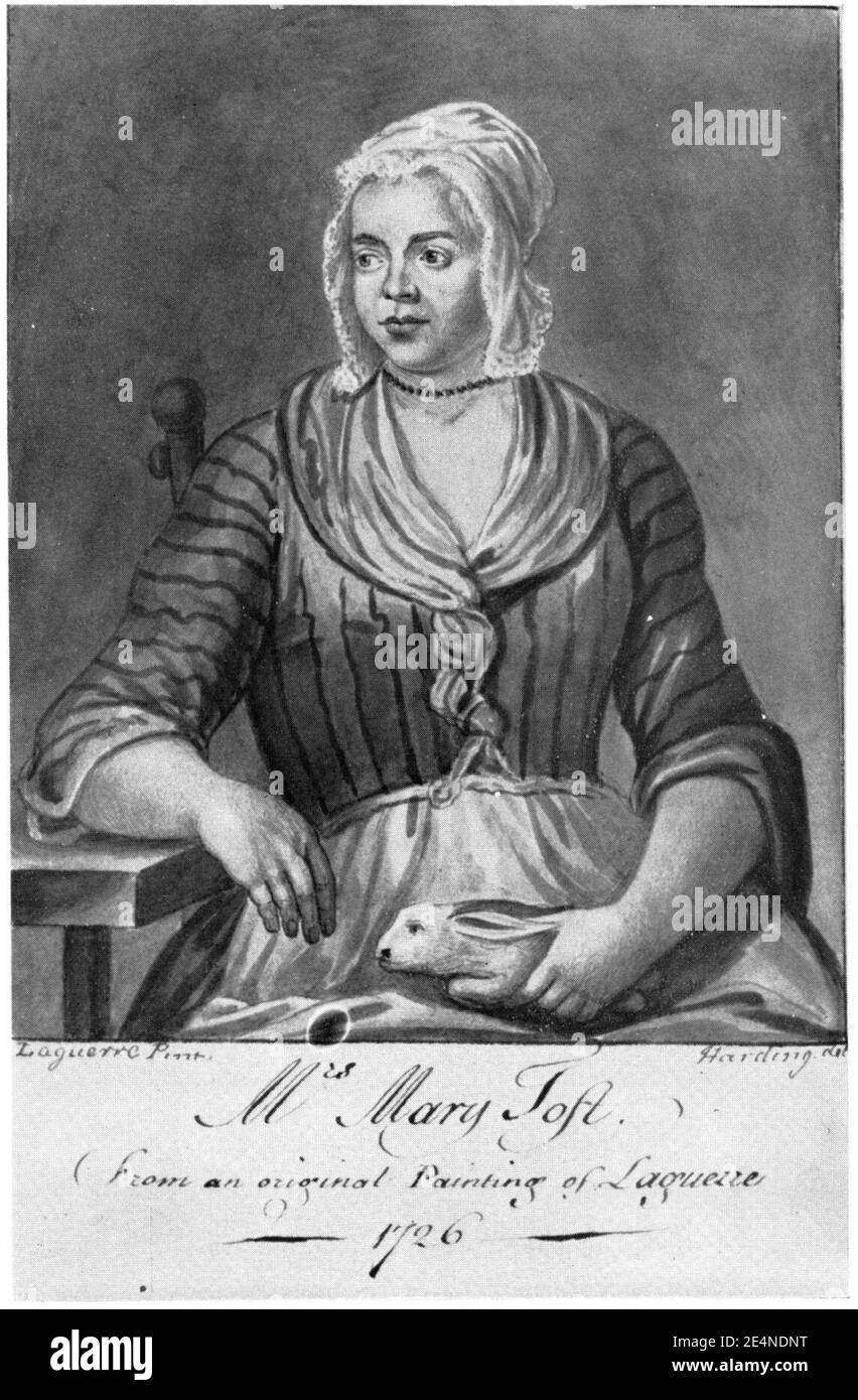 Mary toft 1726 Stock Photo - Alamy