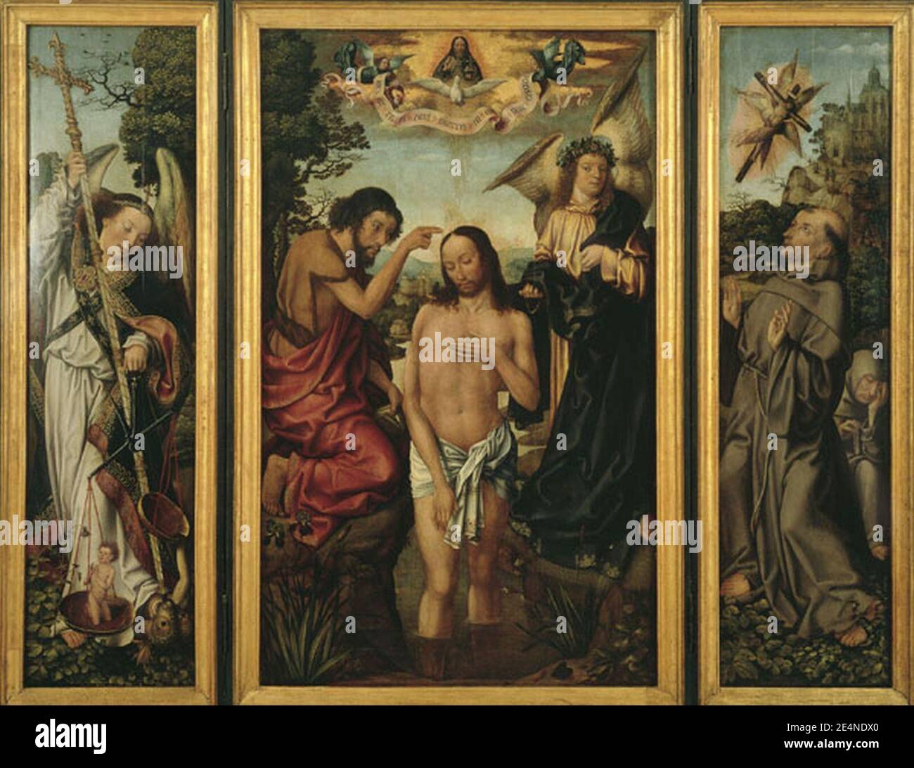 Triptych of baptism of christ hi-res stock photography and images - Alamy