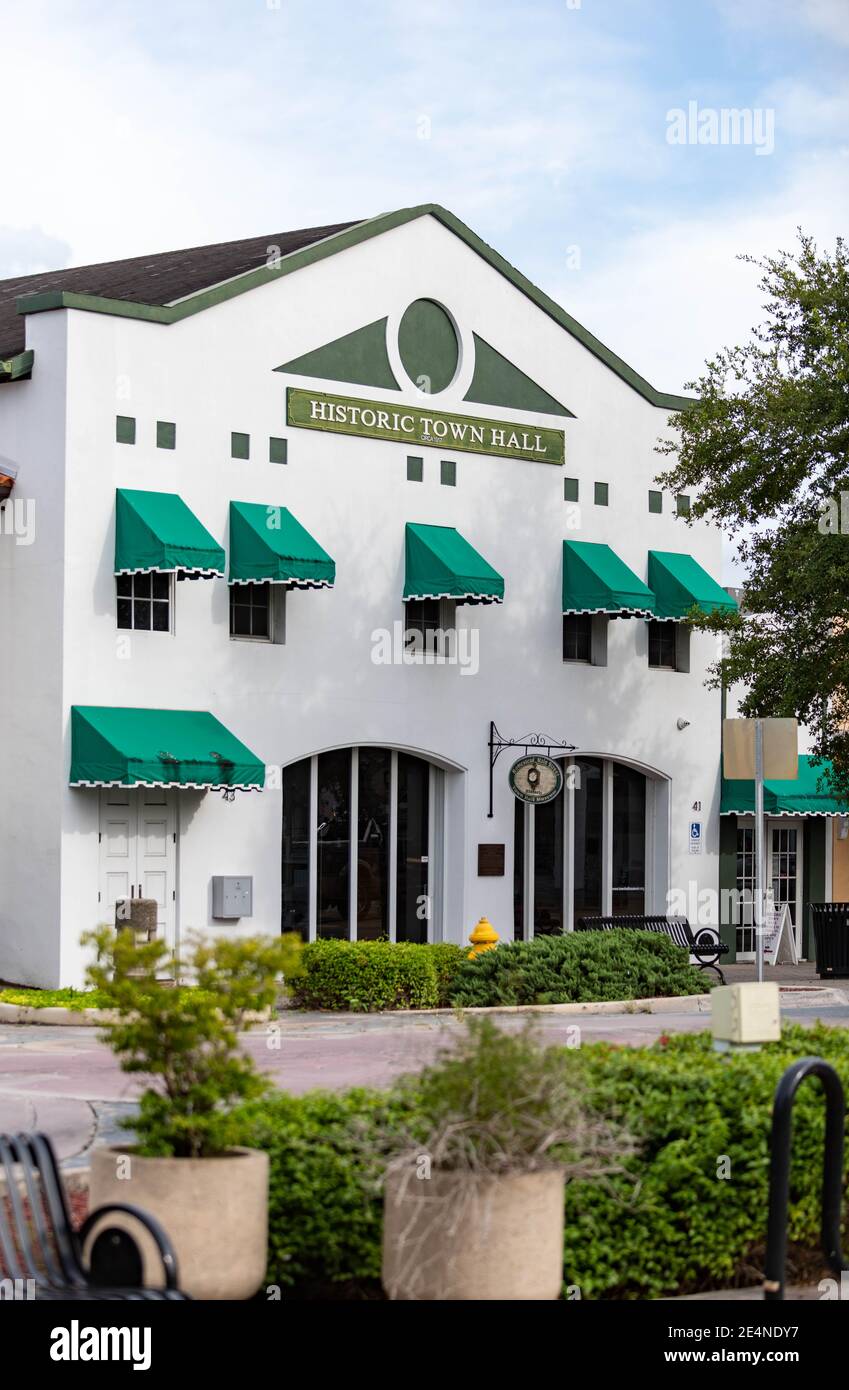 Historic town hall in Homestead Florida Stock Photo - Alamy