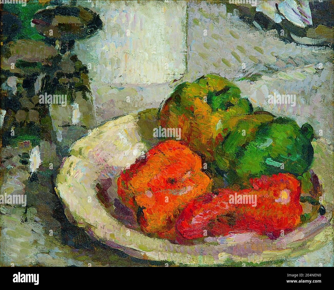 Mathilde Vollmoeller-Purrmann Stillleben mit Paprika c1907 Stock Photo ...