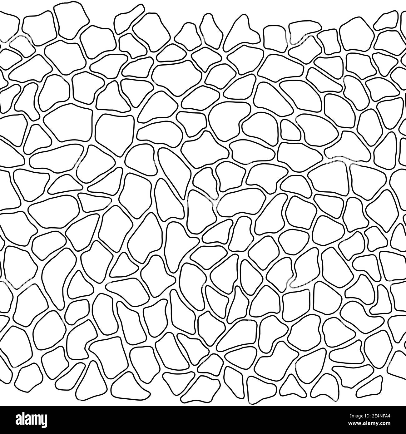 Mosaic pebble paving pattern Black and White Stock Photos & Images - Alamy
