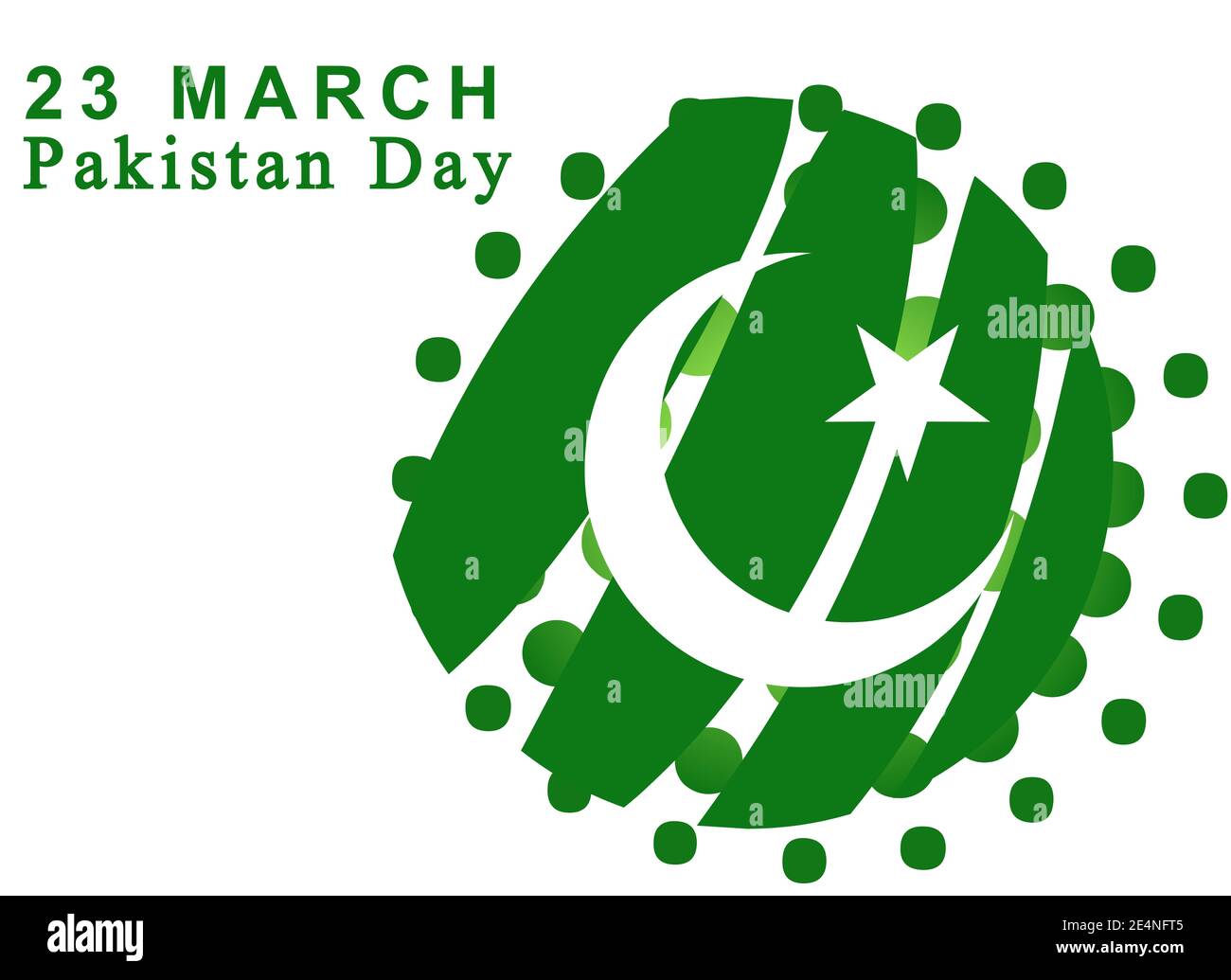 Pakistan Resolution Day, 23rd of March, with creative design ...