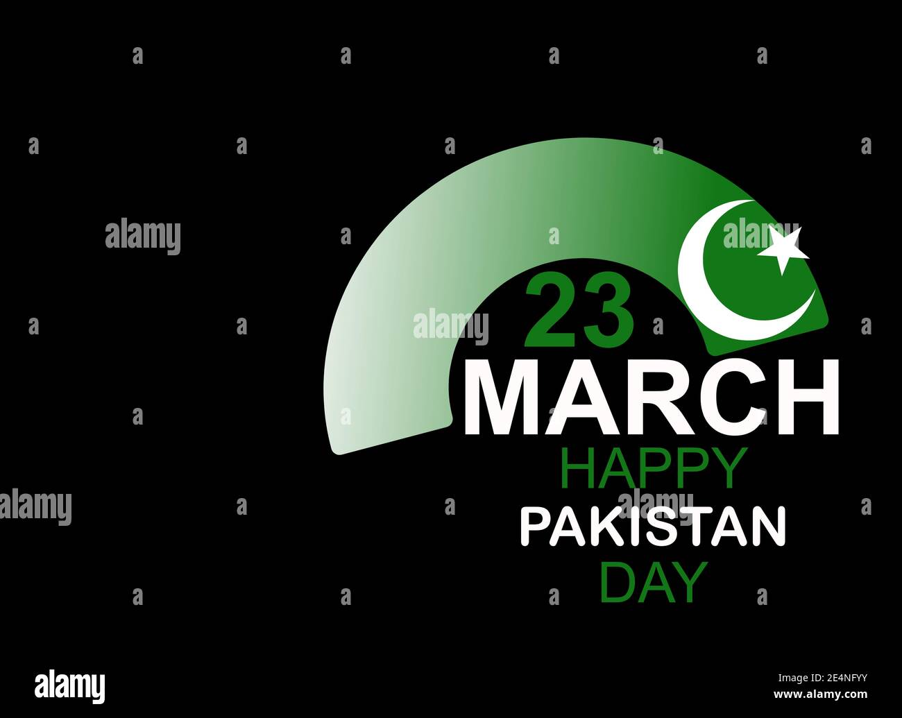 Pakistan Resolution Day, 23rd of March, with creative design ...
