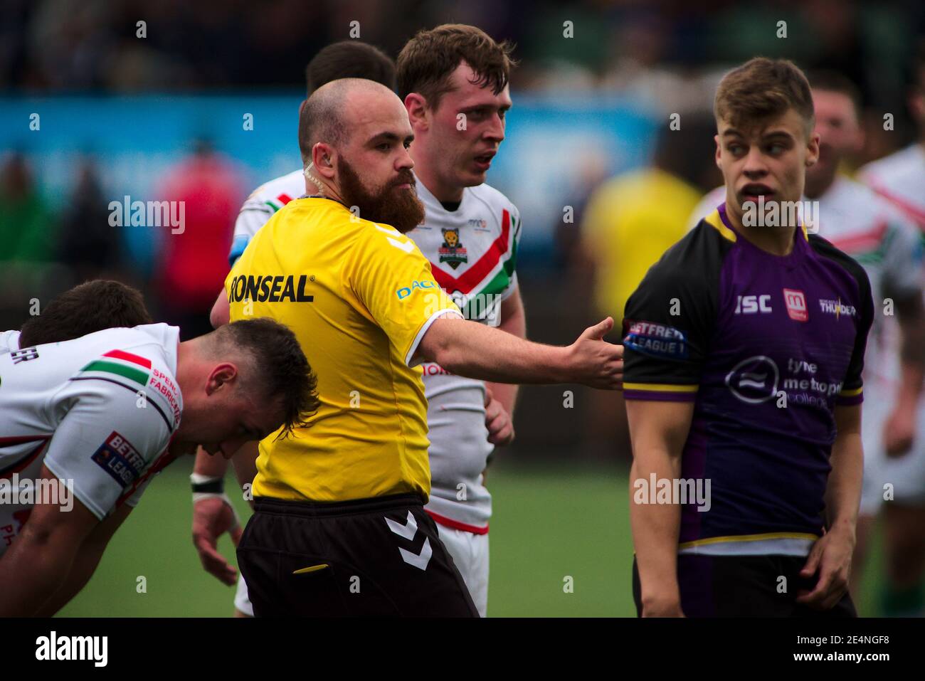 Newcastle upon Tyne, England, 19 May 2019. Referee Andy Sweet ...