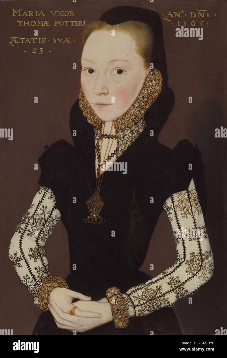 Master of the Countess of Warwick Mary Tichborne wife of Thomas Potter ...