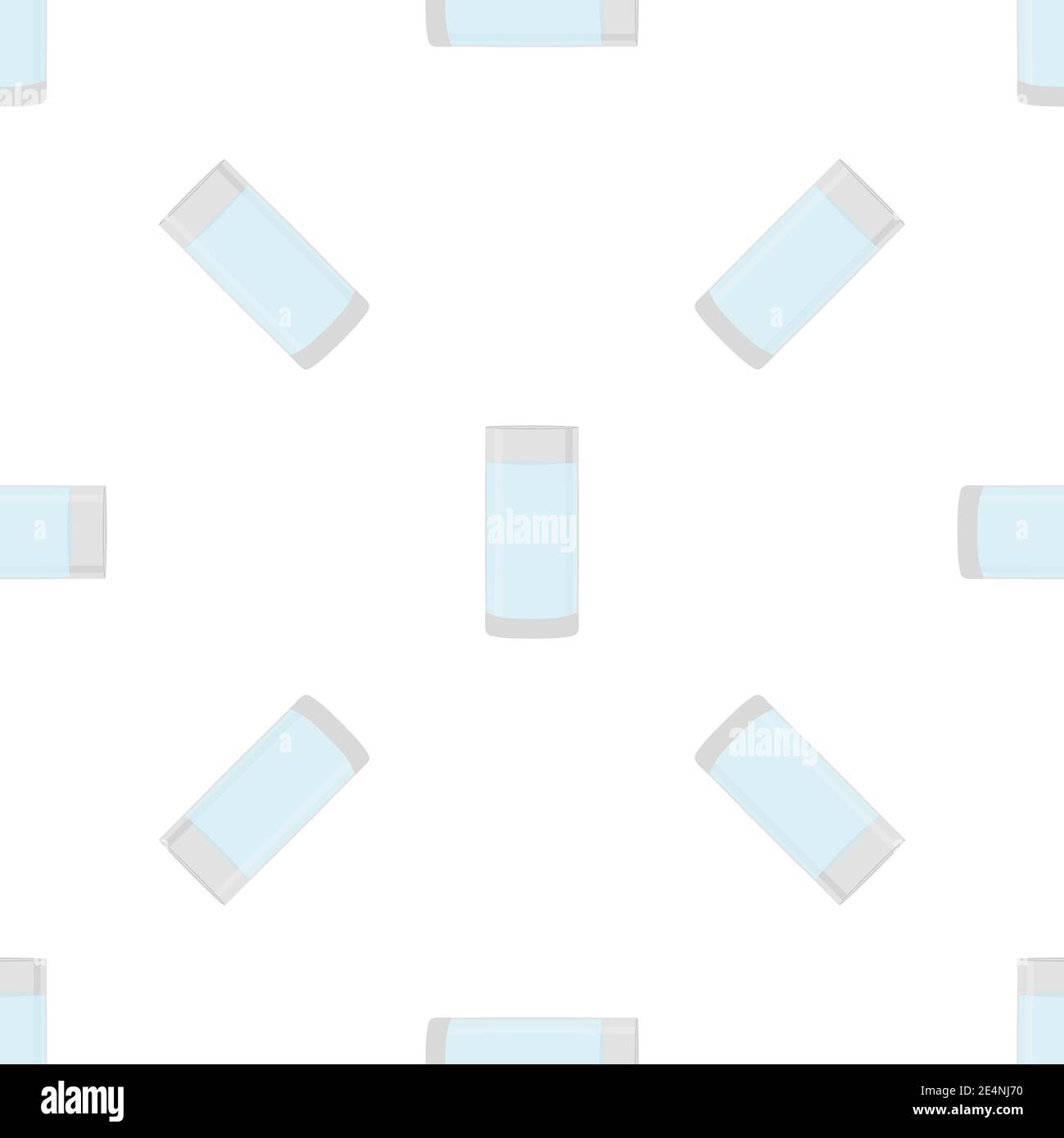 Illustration on theme colored set identical types glass cups for ...