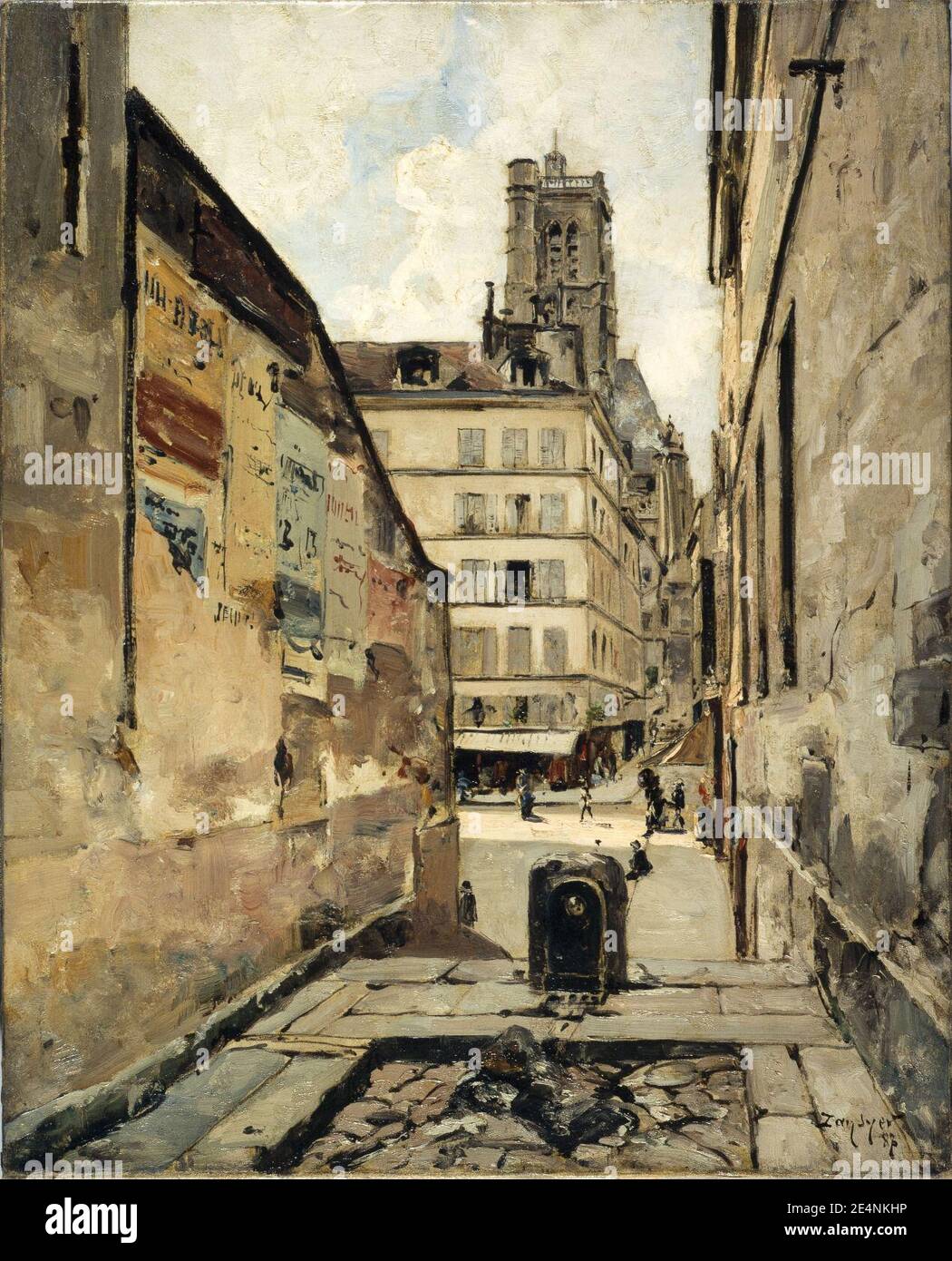 Maurice Emmanuel Lansyer - La Rue Grenier-sur-l'Eau Stock Photo - Alamy