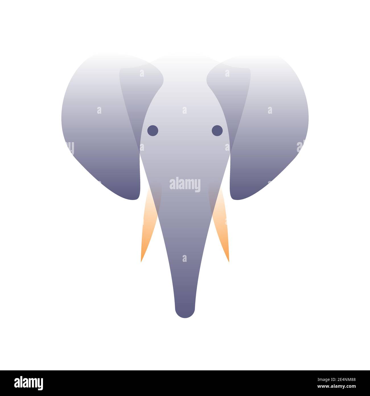 Vector elephant in gradient style. Digital art Stock Vector Image & Art ...