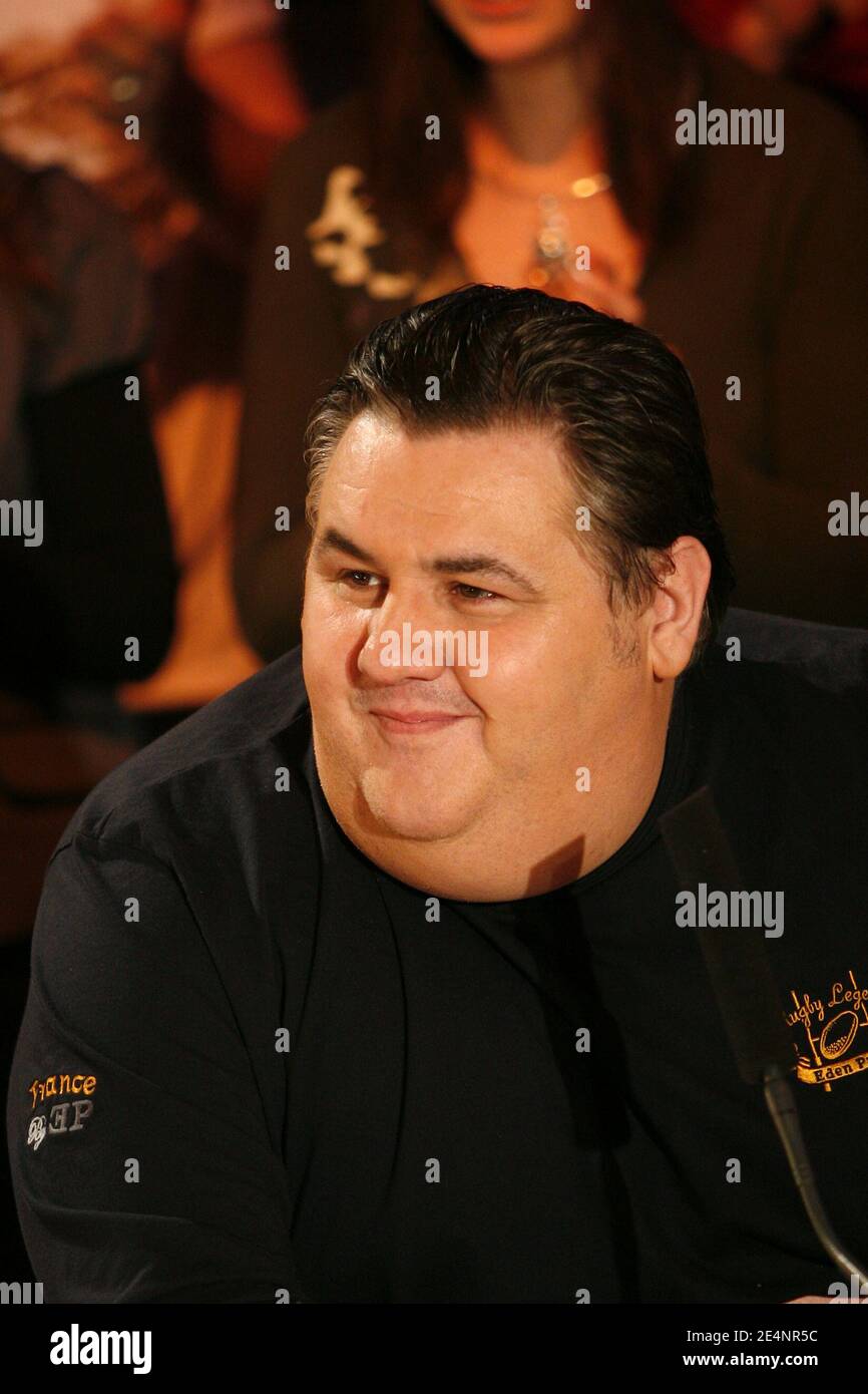 Journalist Pierre Menes attends the taping of a radio show in La Plaine ...