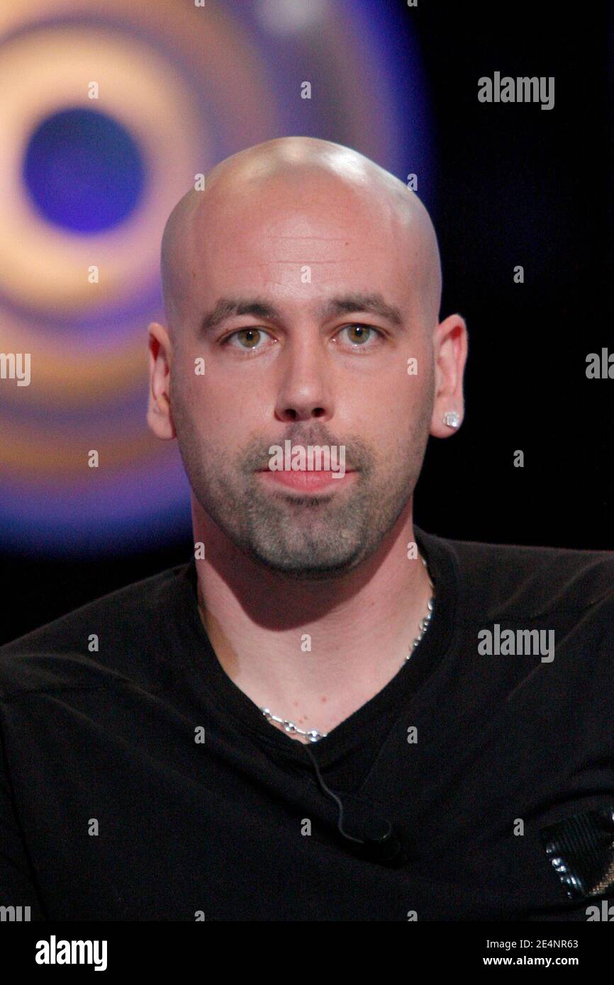 Belgian singer Sinik attends the taping of a TV show in La Plaine Saint ...