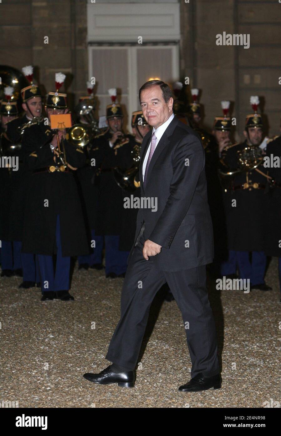 Patrick Ollier arrives to a ceremony at the Elysee Palace in Paris ...