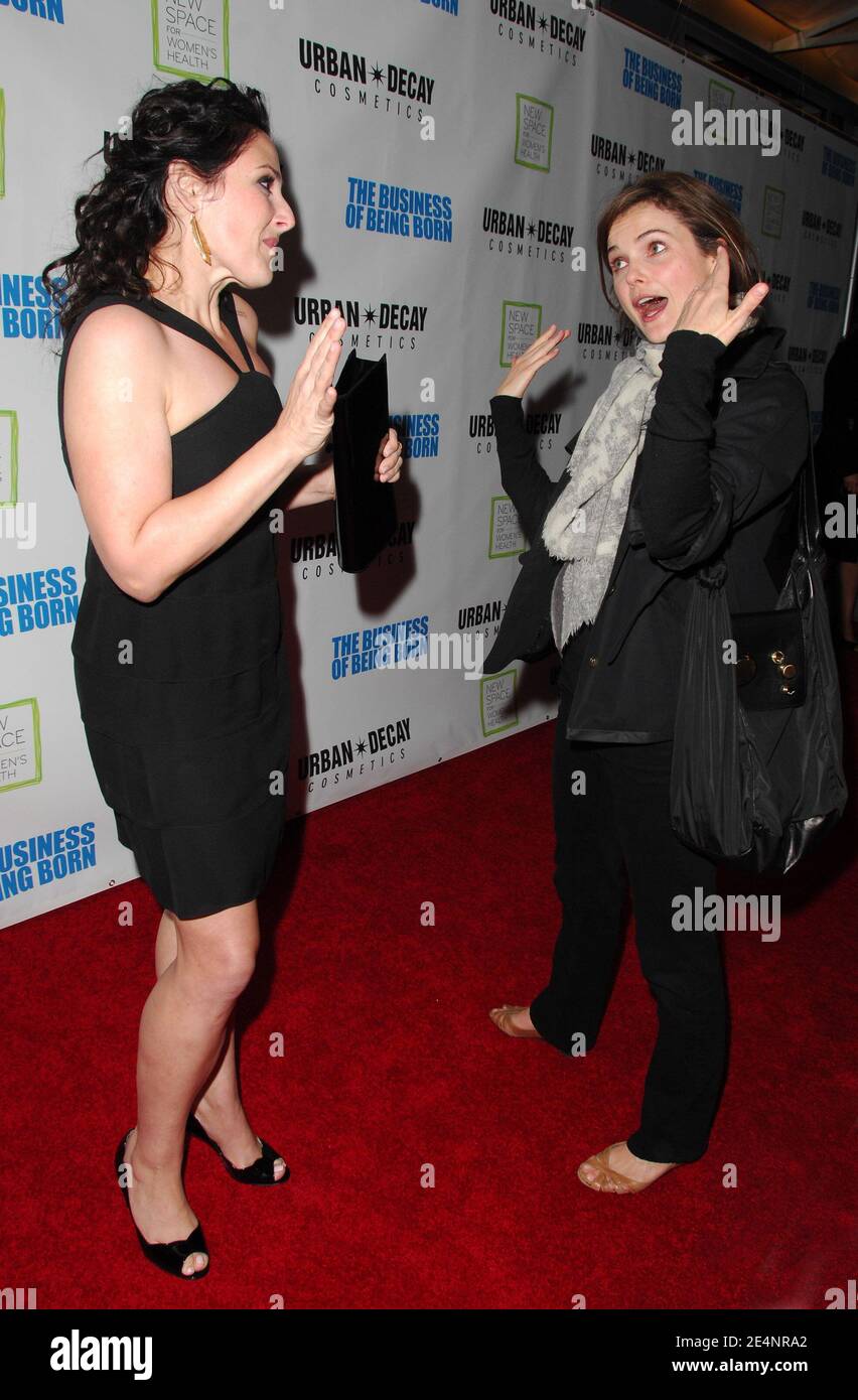 Television personality Ricki Lake (L) and actress Keri Russell attend ...