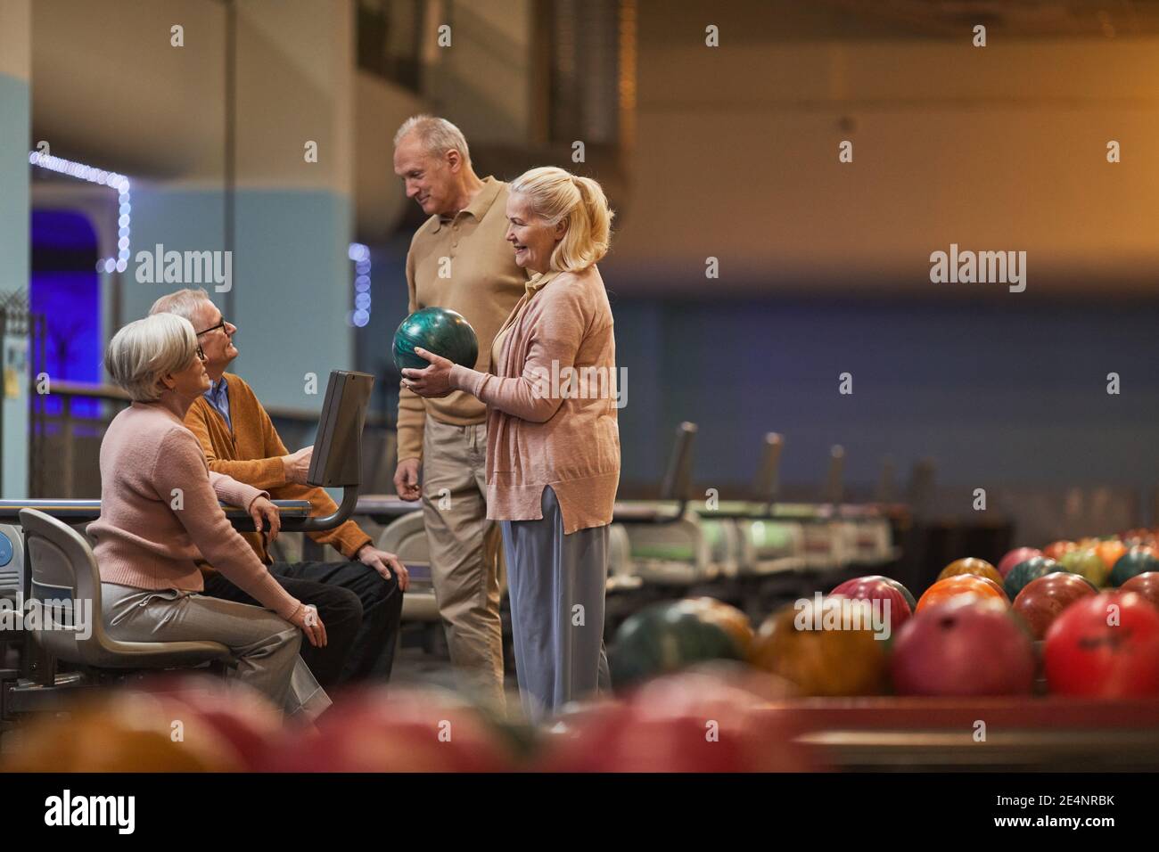 Old People Bowling High Resolution Stock Photography and Images - Alamy