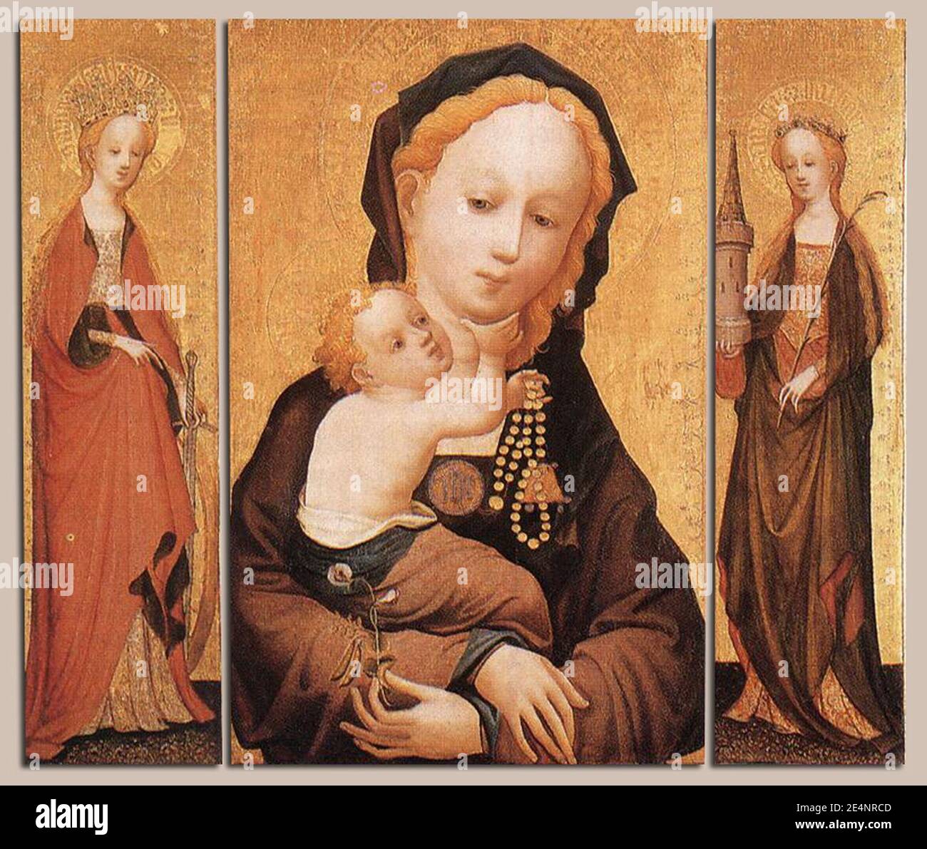 Master of Saint Veronica - Triptych Stock Photo - Alamy