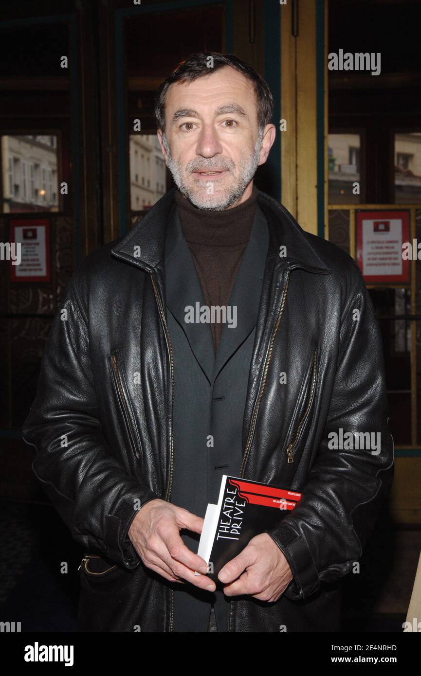 Actor Christophe Malavoy poses for pictures during the Paris private ...