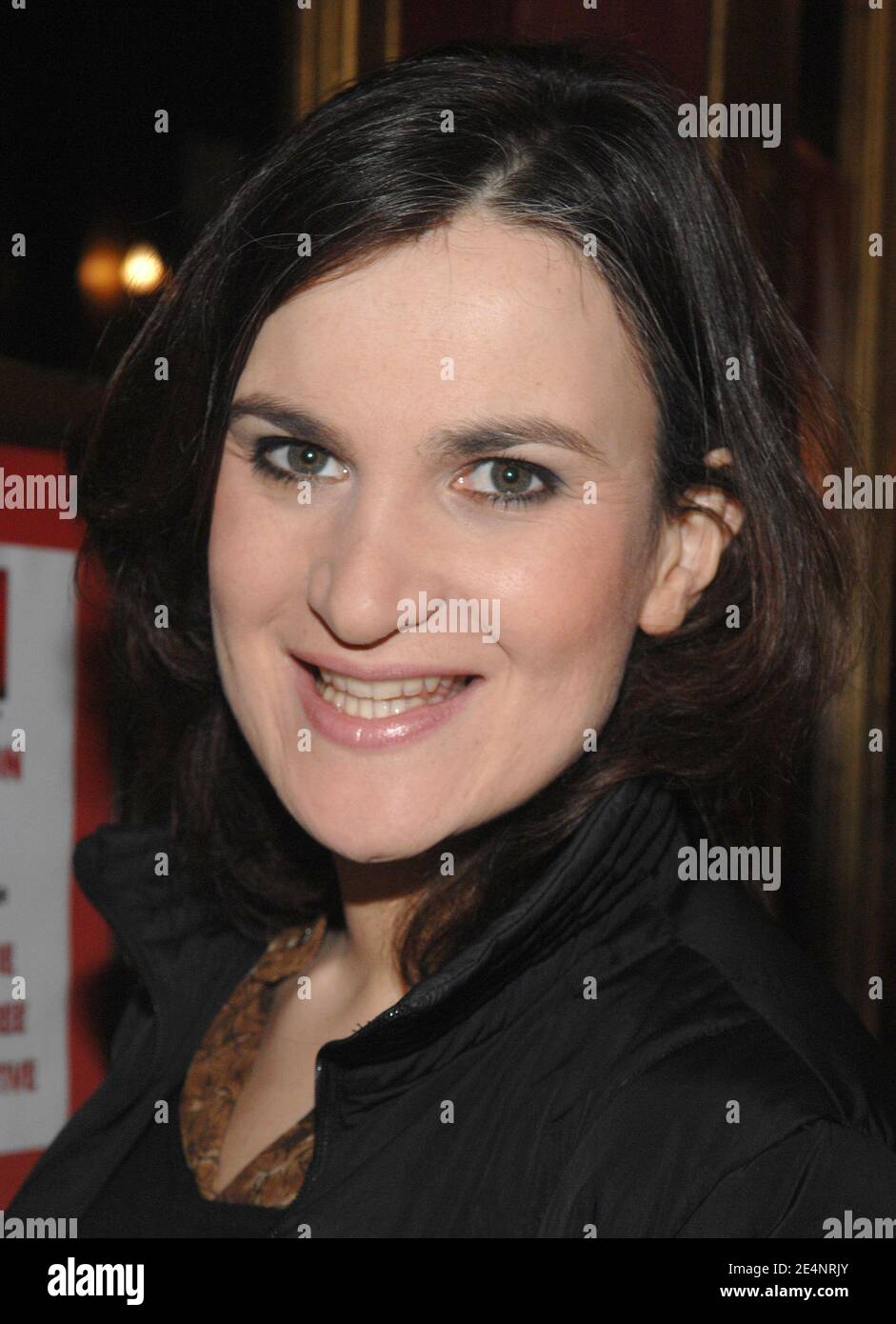 Actress Armelle poses for pictures during the Paris private theatres ...