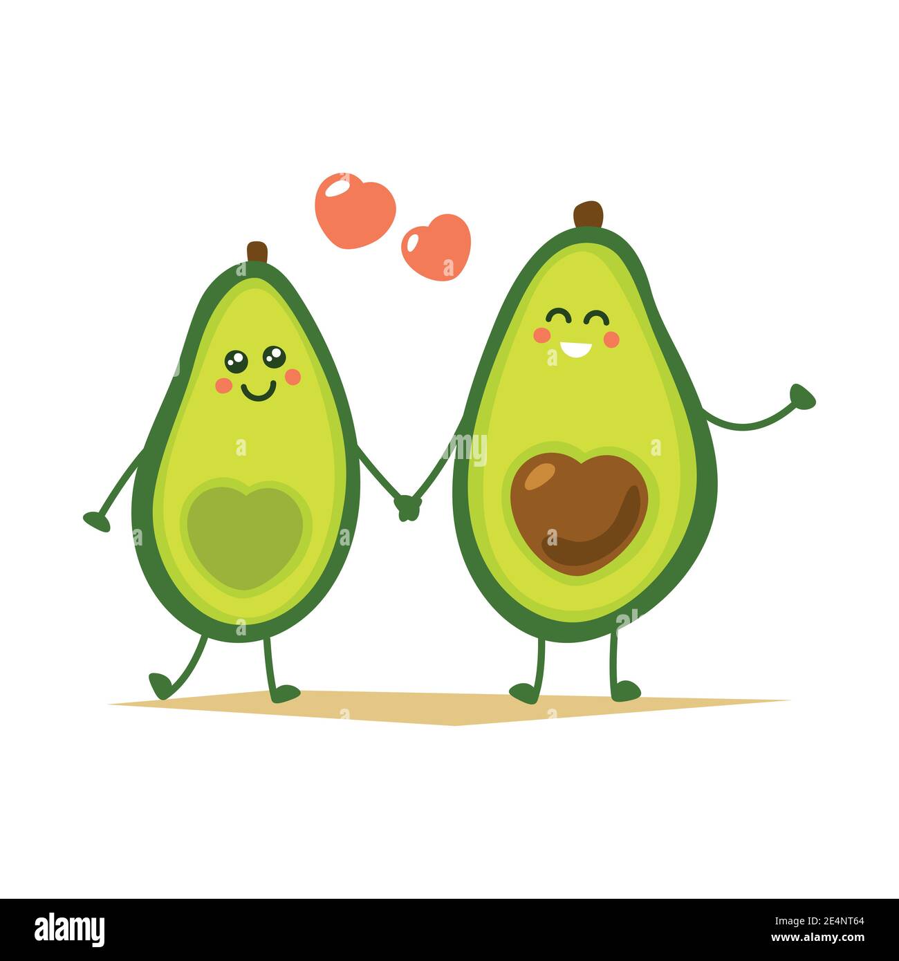 Avocado Couple Stock Vector Images Alamy