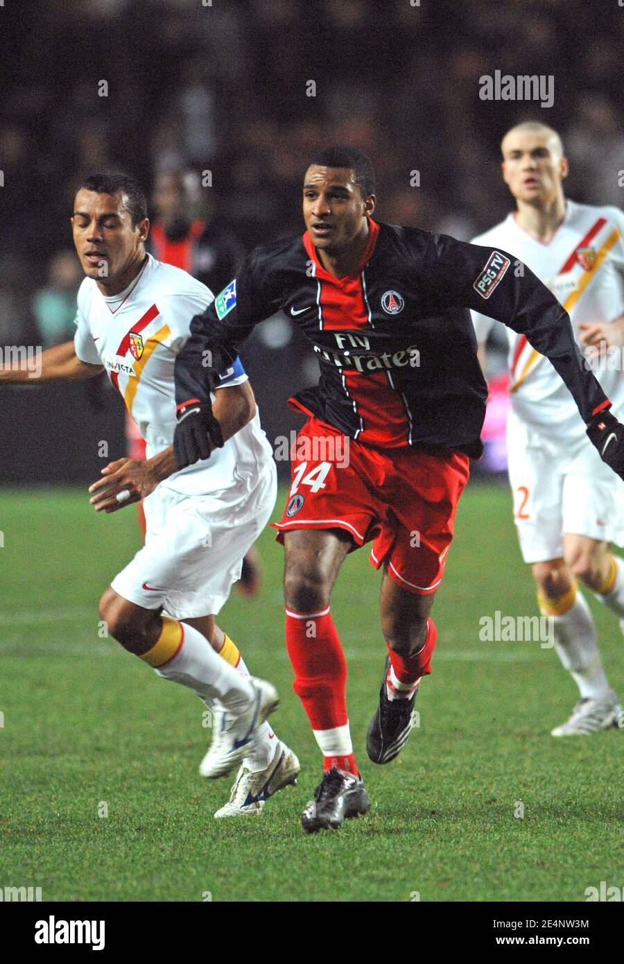 Paris' forward David Ngog during the French Premier League soccer match ...