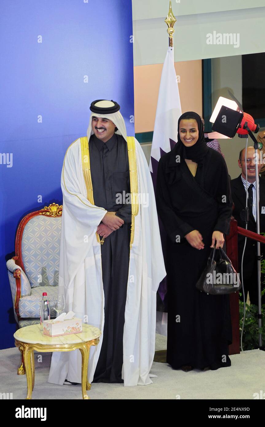 President Nicolas Sarkozy with Qatar's Crown Prince Sheikh Tamim Bin ...