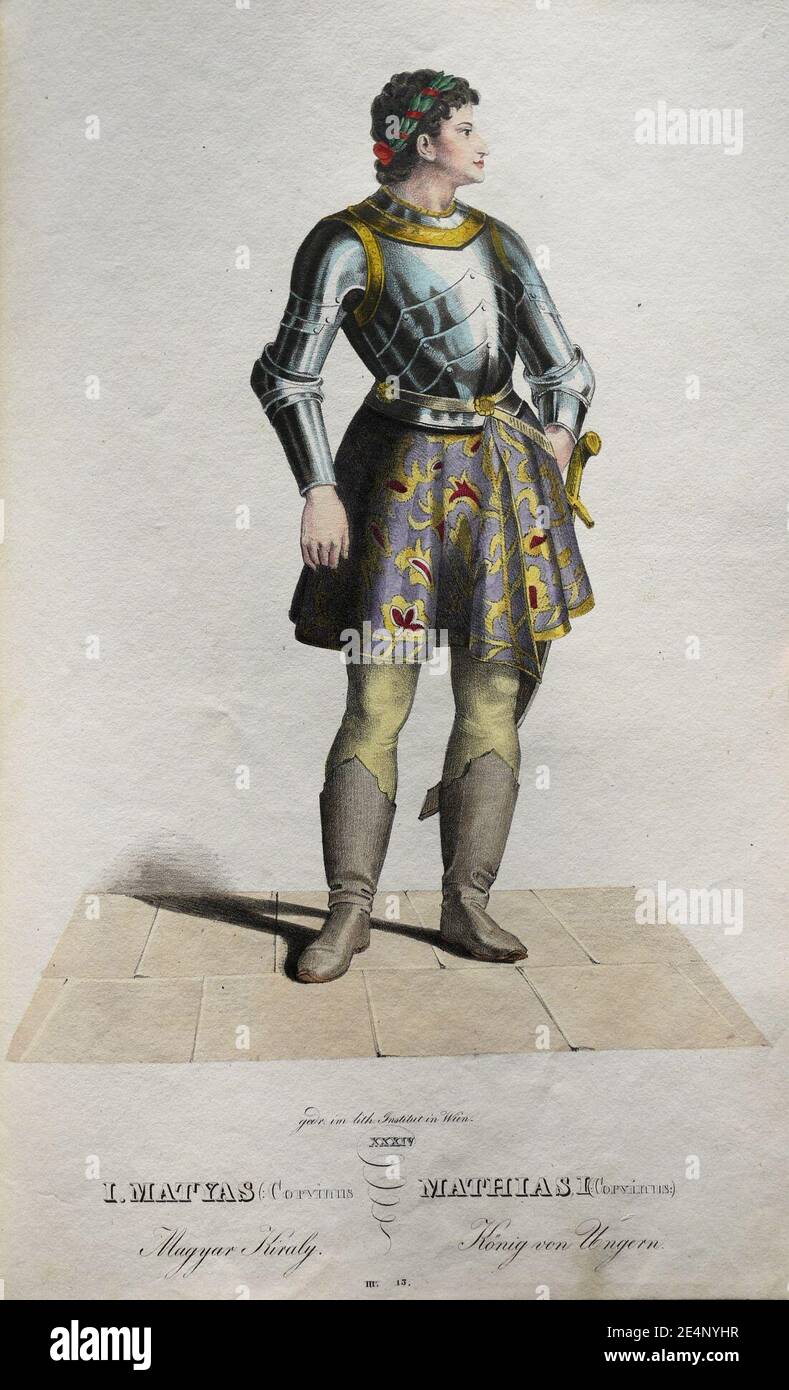 Matthias Corvinus Litho Stock Photo - Alamy