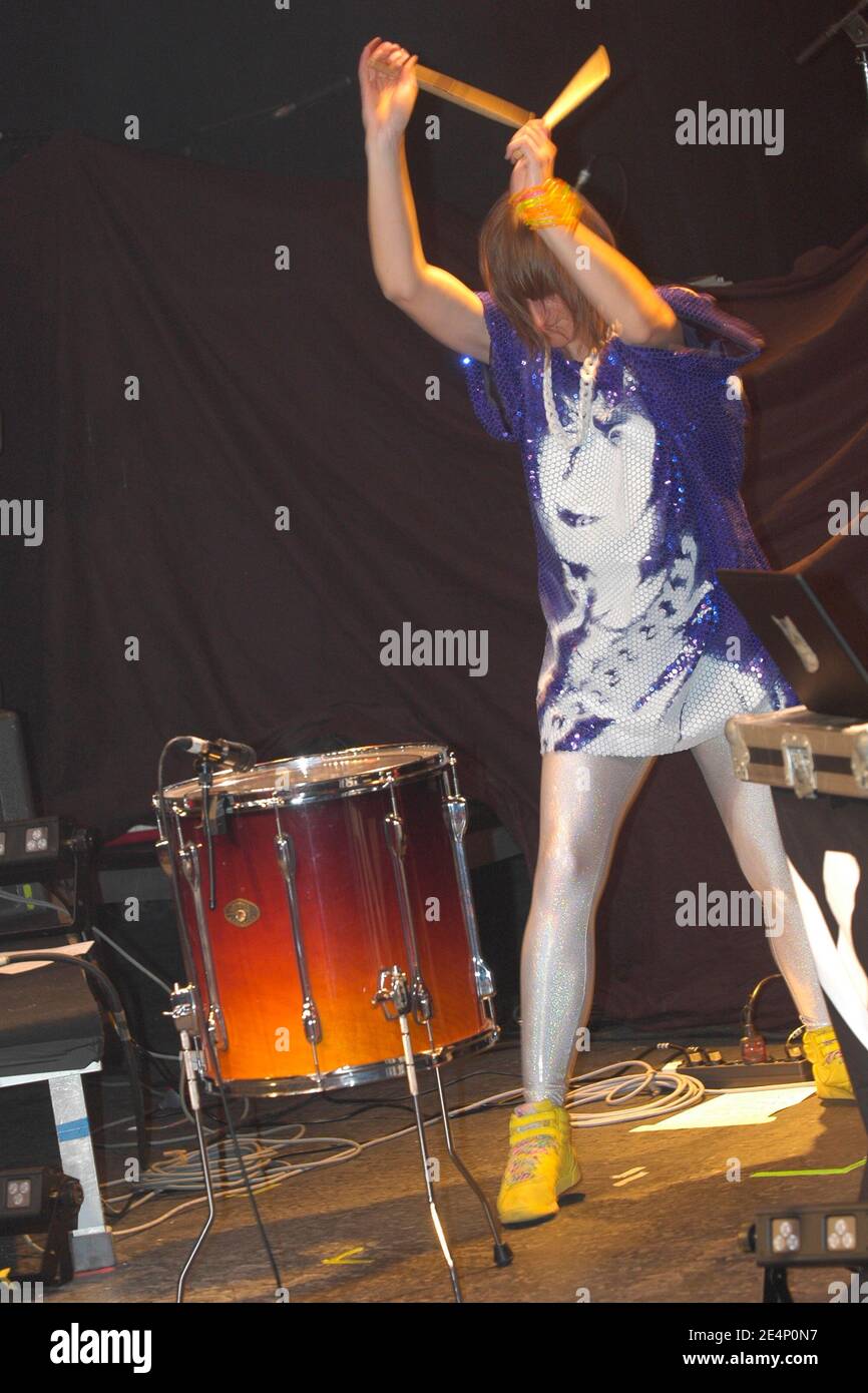French singer Yelle performs live on stage during the 20th edition of ...