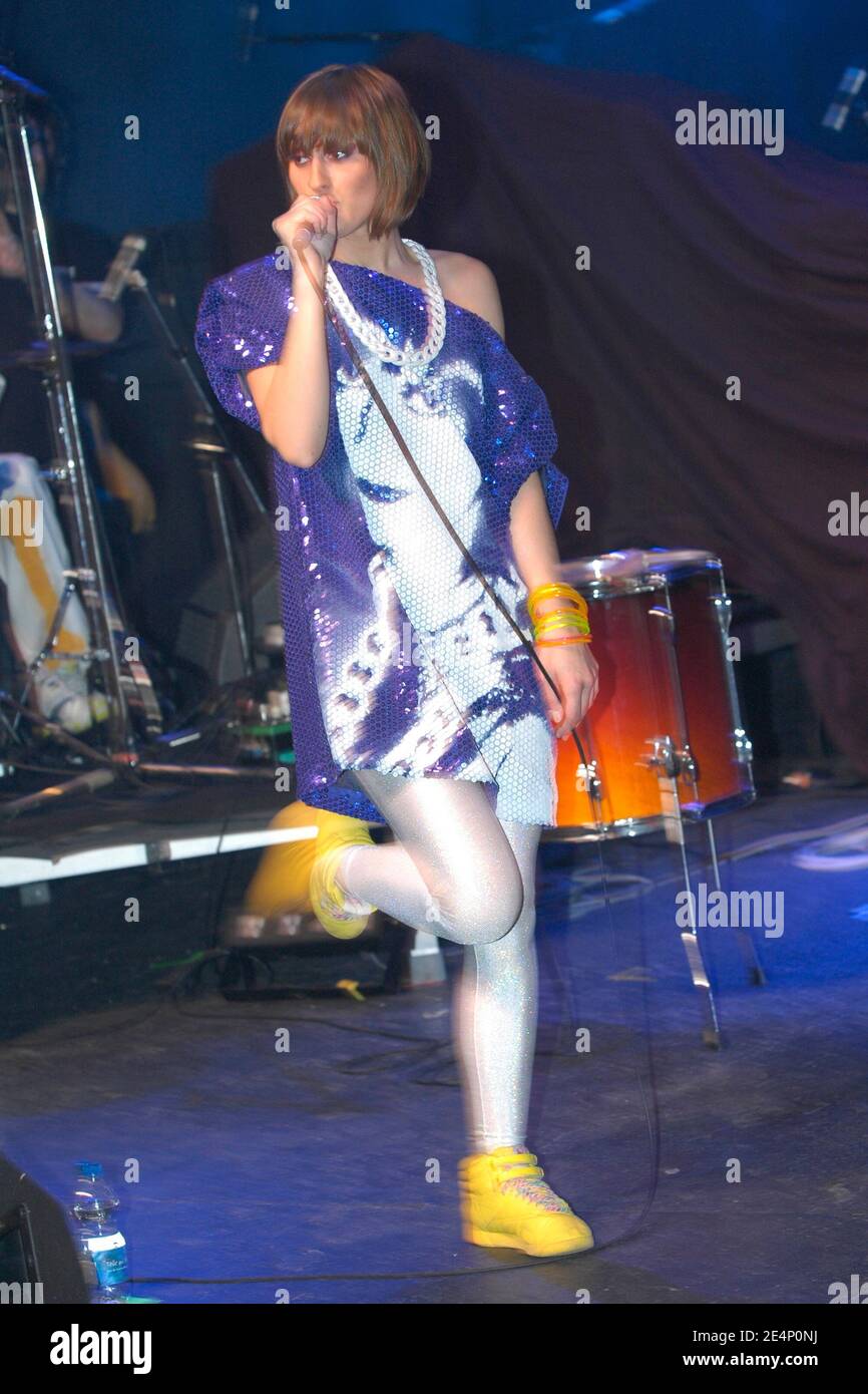 French singer Yelle performs live on stage during the 20th edition of ...