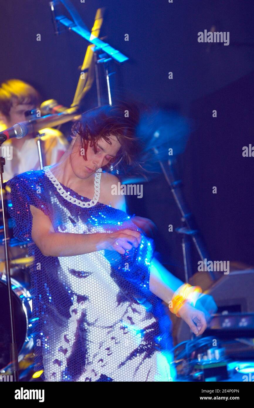 French singer Yelle performs live on stage during the 20th edition of ...