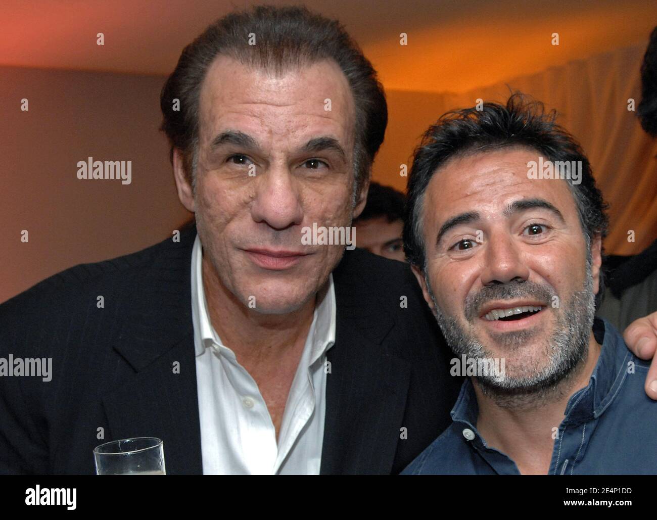 US actor Robert Davi and French actor Jose Garcia pose during the 11th ...