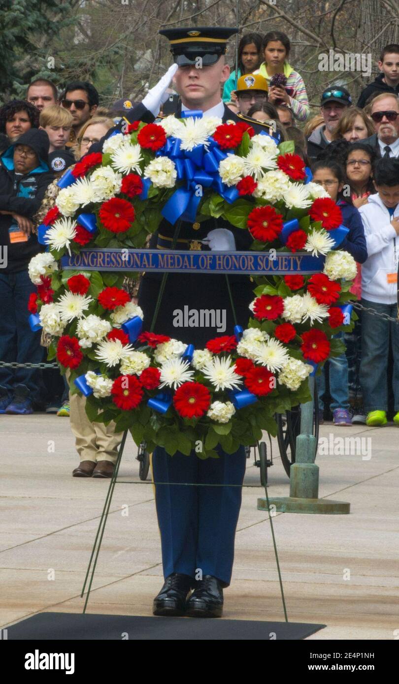 Medal of Honor Wreath Laying Ceremony - wreath (16903630056 Stock Photo ...