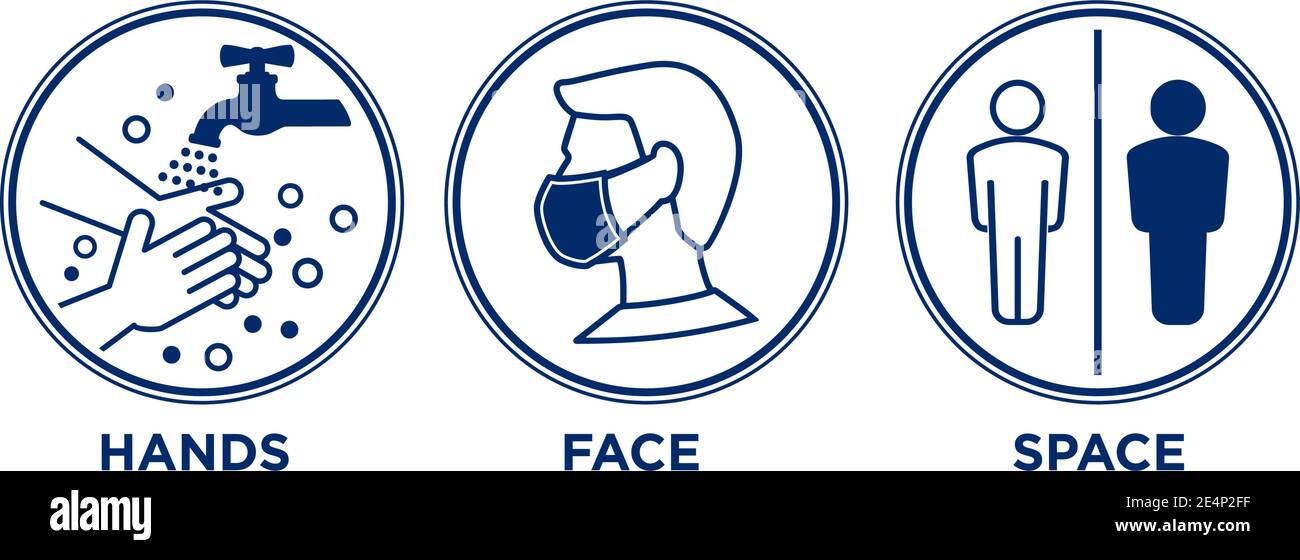 Coronavirus prevention measures. Quarantine concept for poster, flyer ...