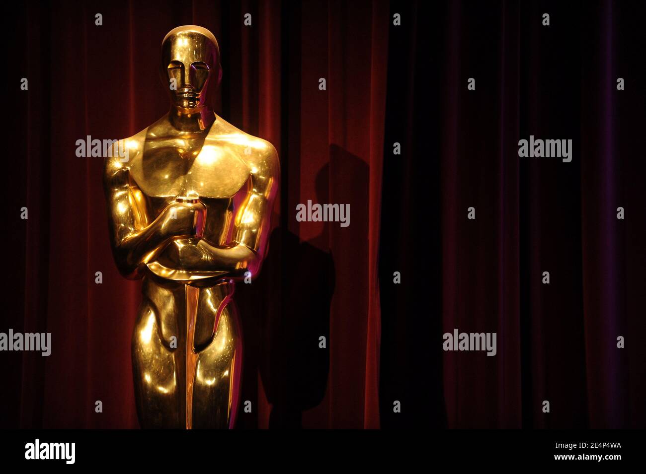 The mythic statue is seen the day of the 80th Academy Awards ...