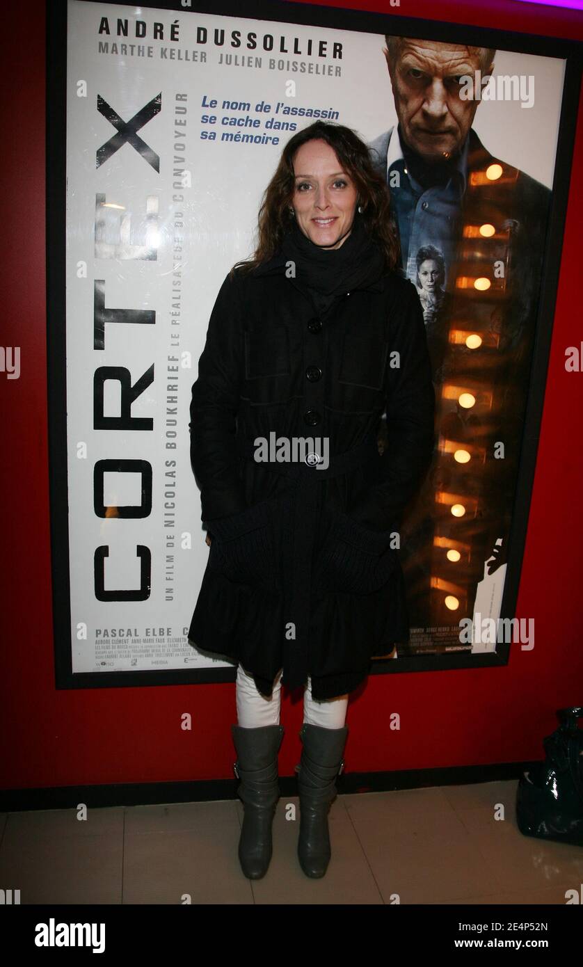 Actress Claude Perron poses during the premiere of 'Cortex' held at the ...