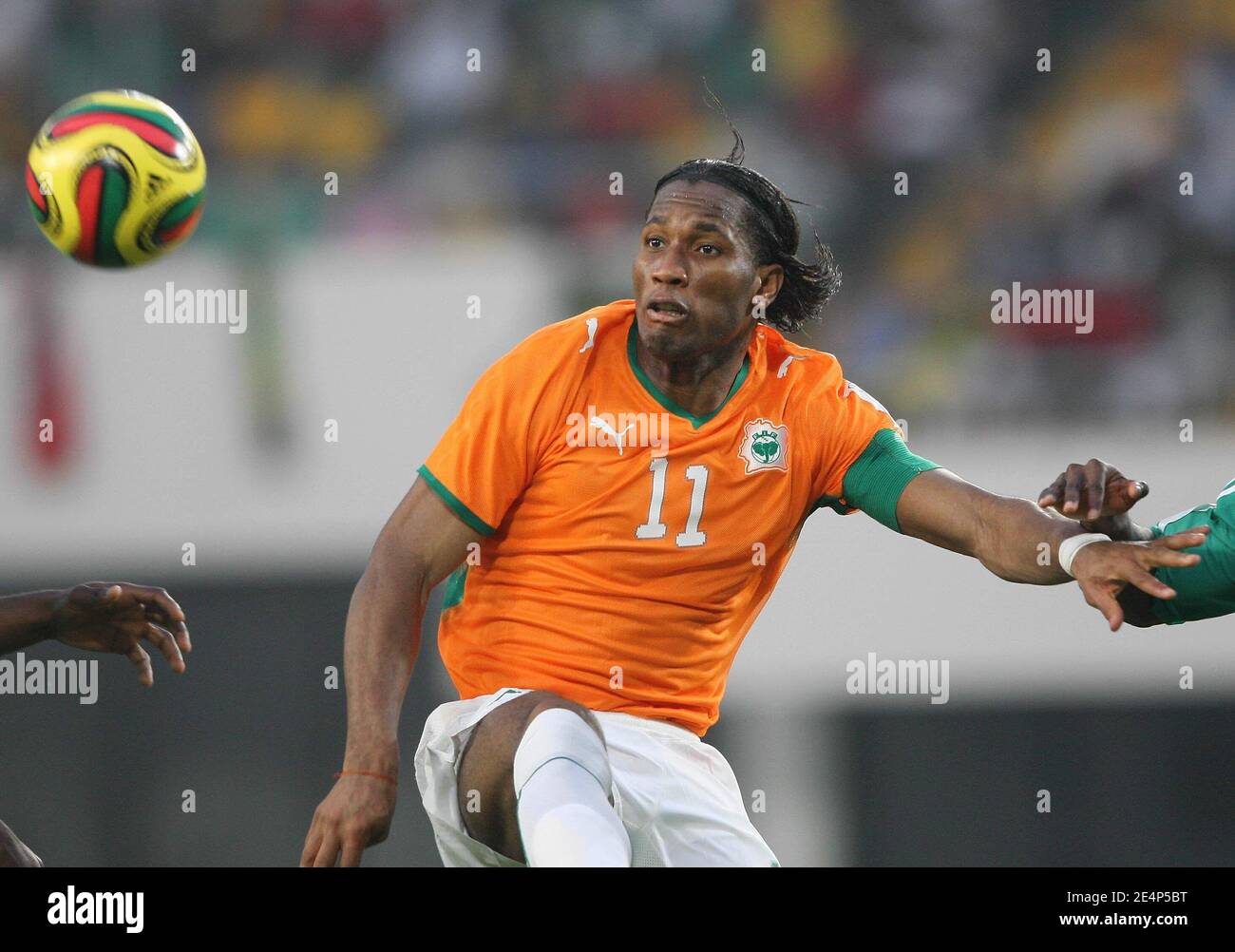 Ivory Coast's captain Didier Drogba during the African Cup of Nations ...