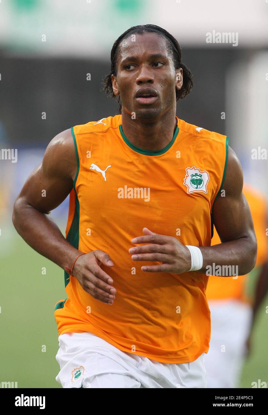 Ivory Coast's captain Didier Drogba during the African Cup of Nations ...