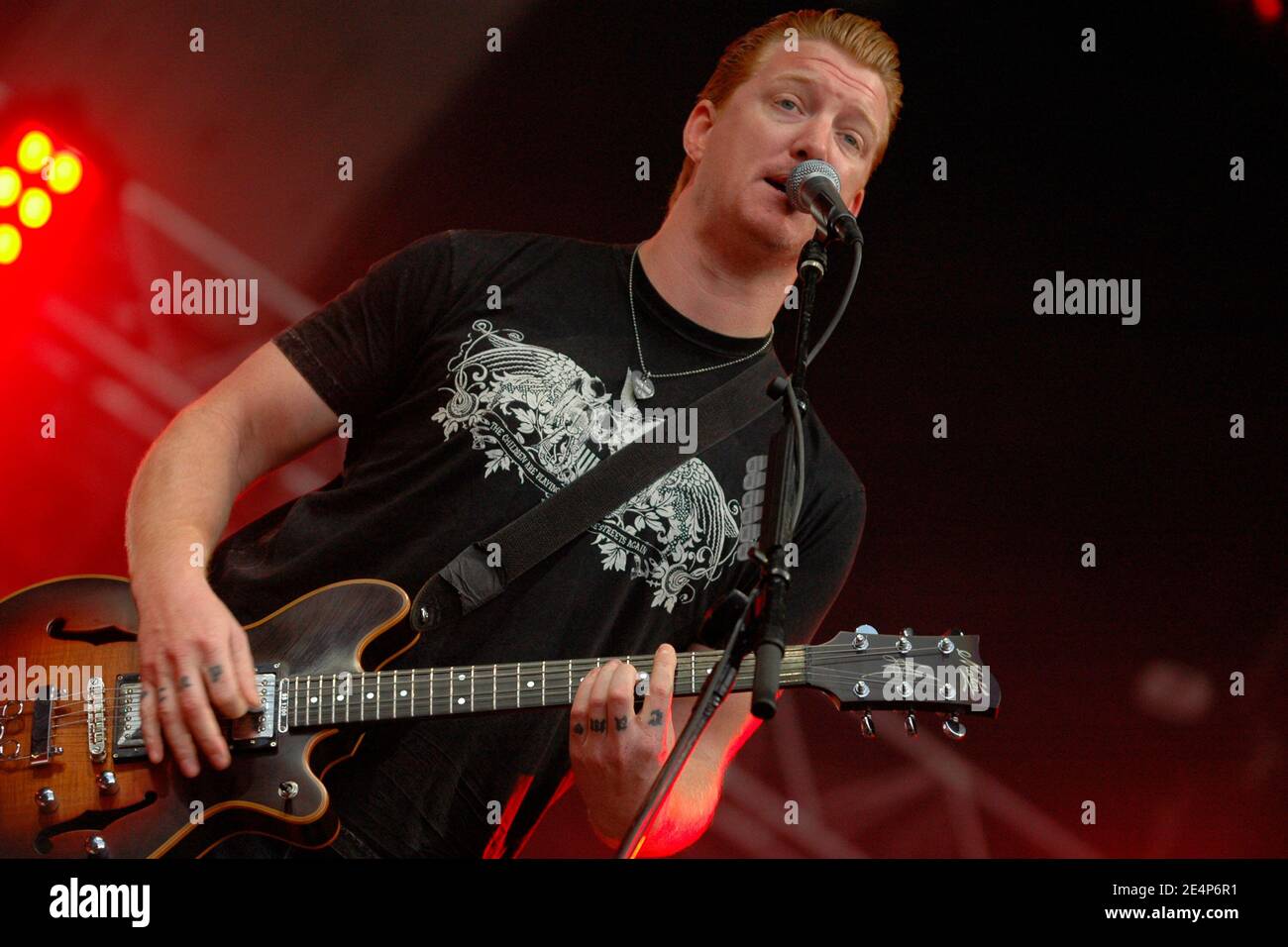Josh homme from queens of the stone age hi-res stock photography and ...