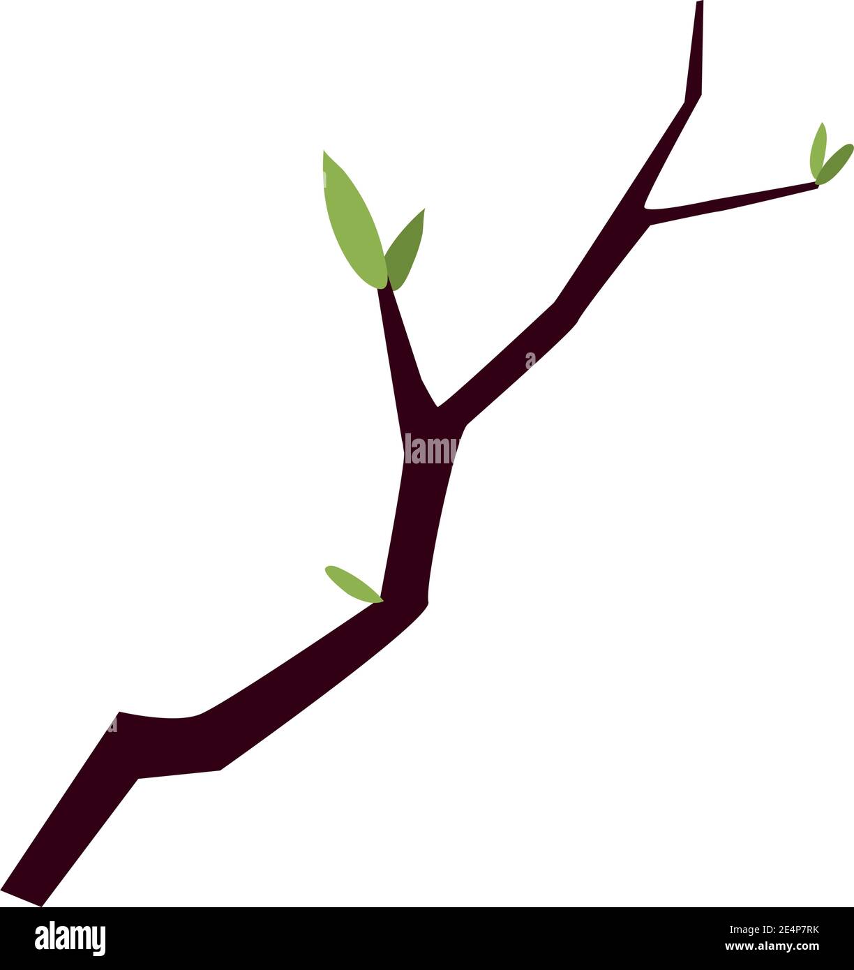 branch tree leaves foliage cartoon, icon isolated image vector ...