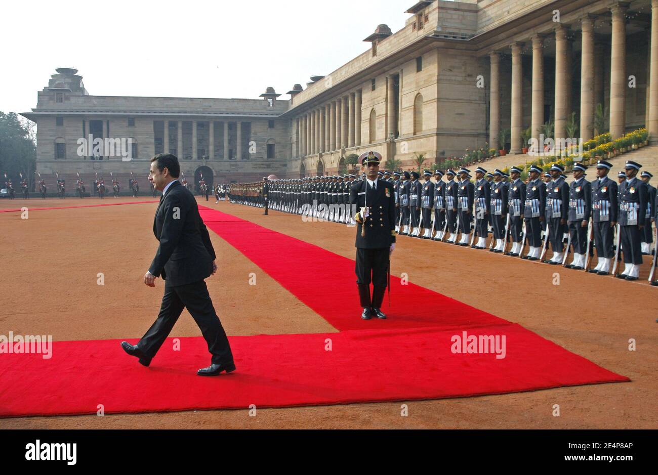 Presidential guard at the president palace at rashtrapati bhavan india ...