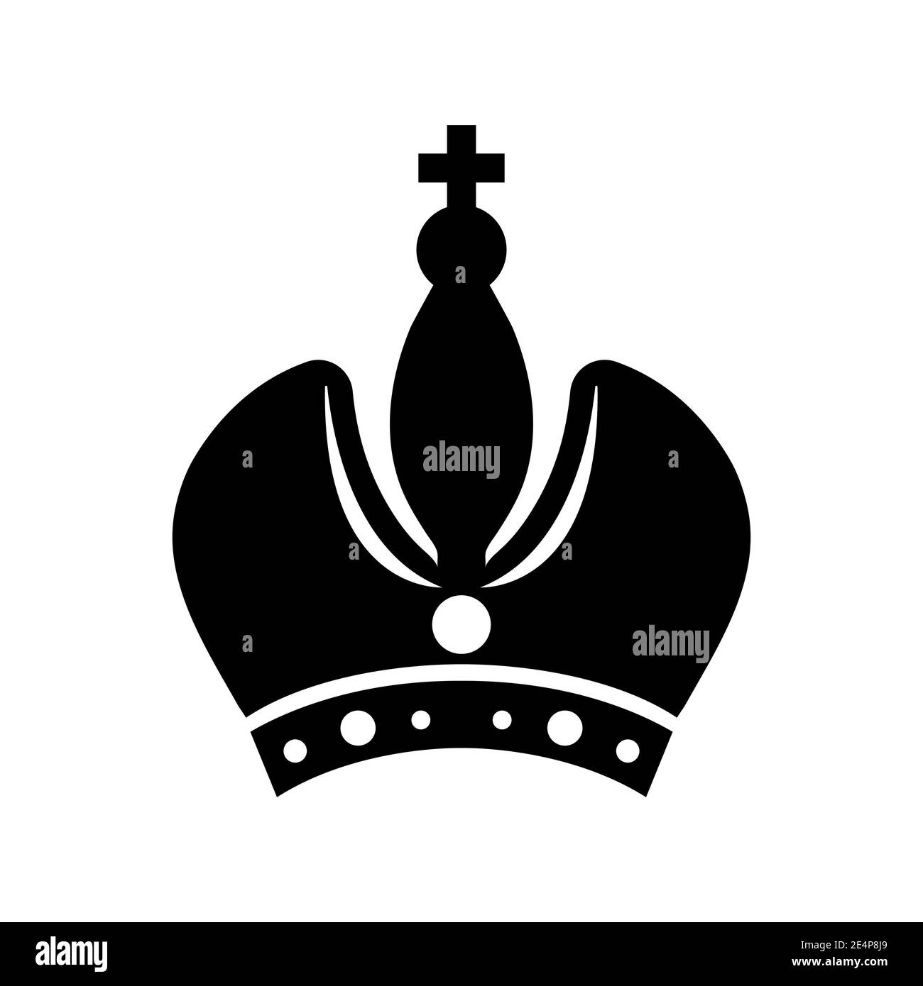 Crown Icon in trendy flat style isolated on white background. Crown ...