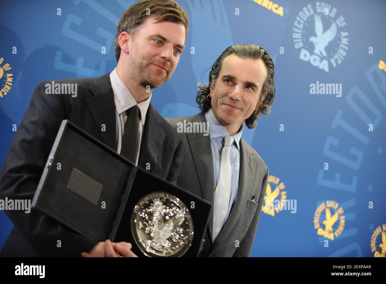 Nominee Paul Thomas Anderson and Daniel Day-Lewis attend the 60th ...