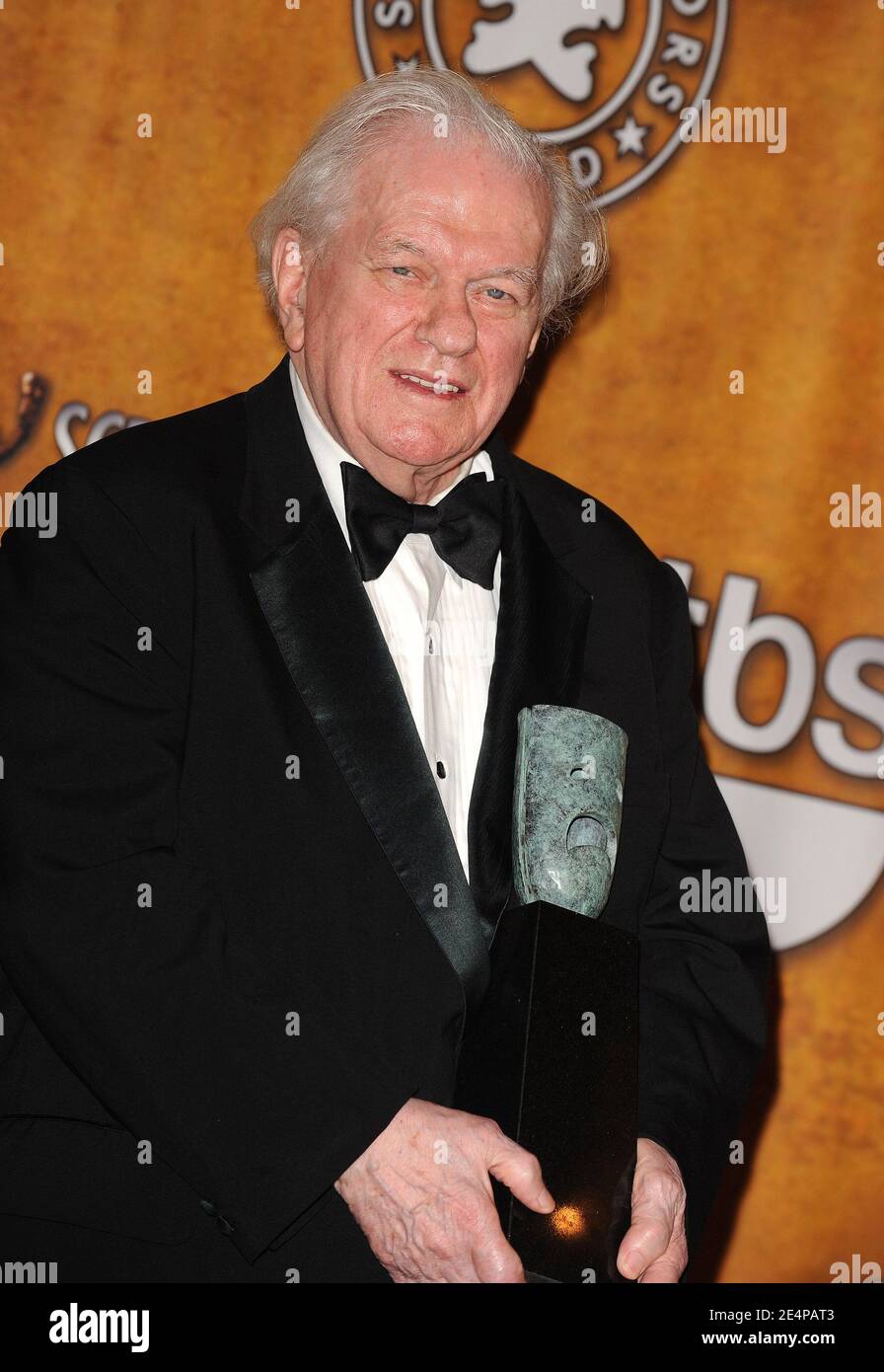 Charles Durning poses in the press room of the 14th Annual Screen ...