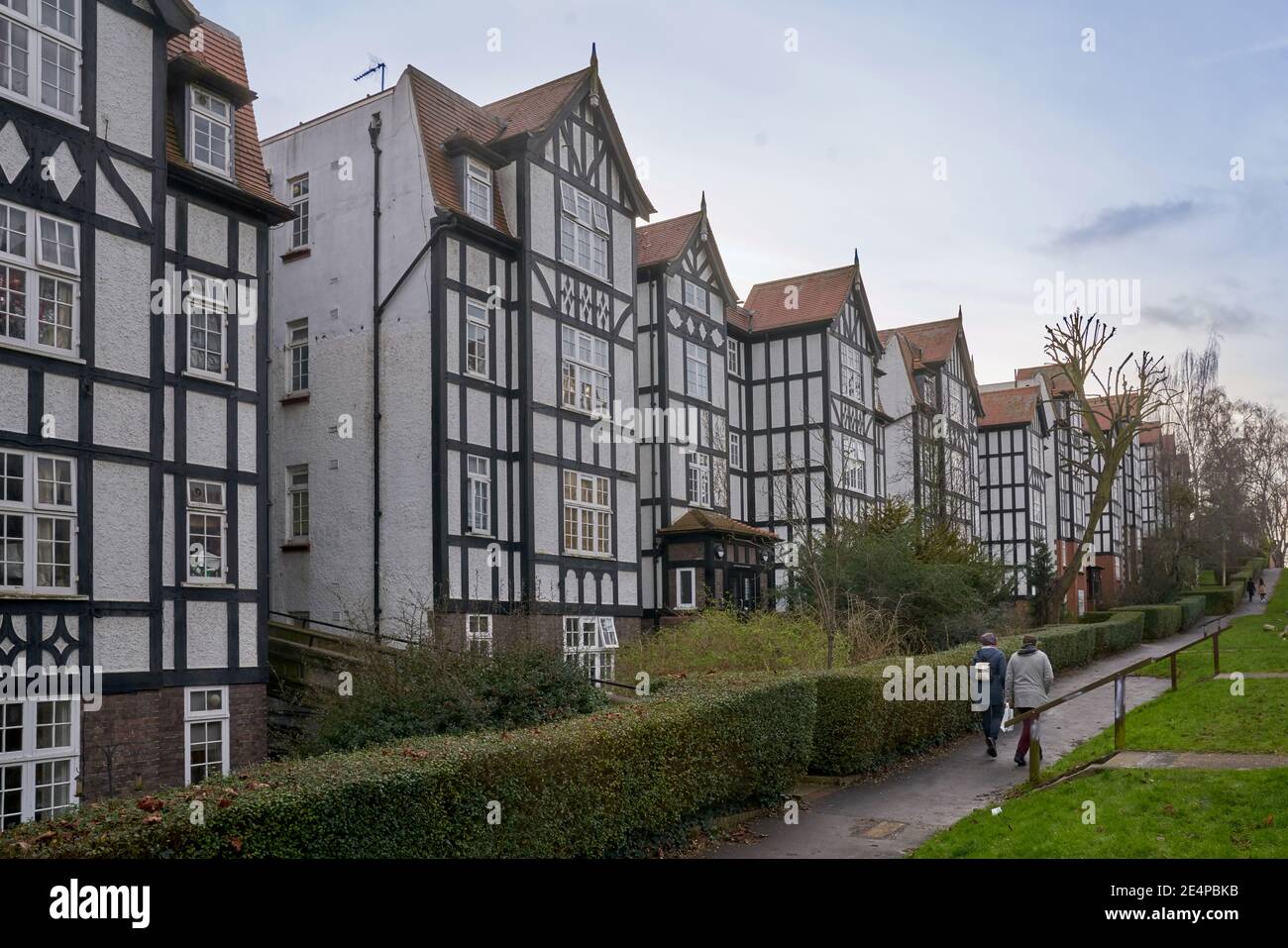 holly lodge mansions mock tudor houses Stock Photo - Alamy