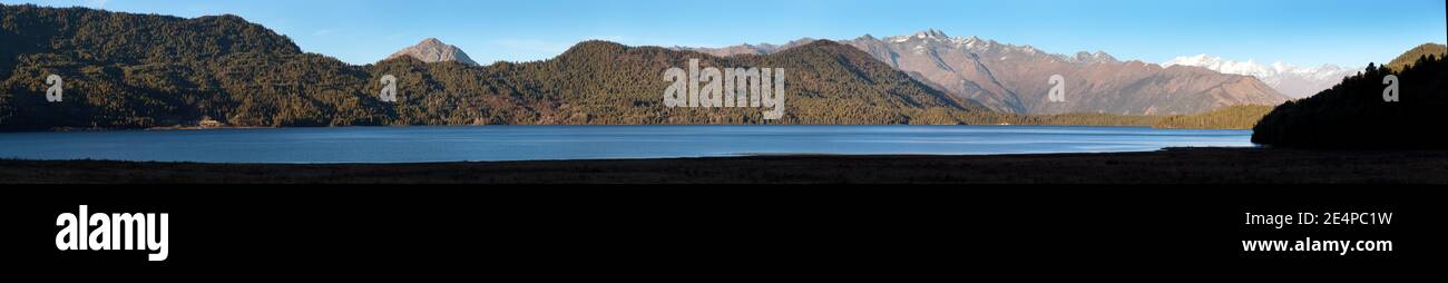 Evening panoramic view of Rara Daha or Mahendra Tal Lake - Rara trek ...