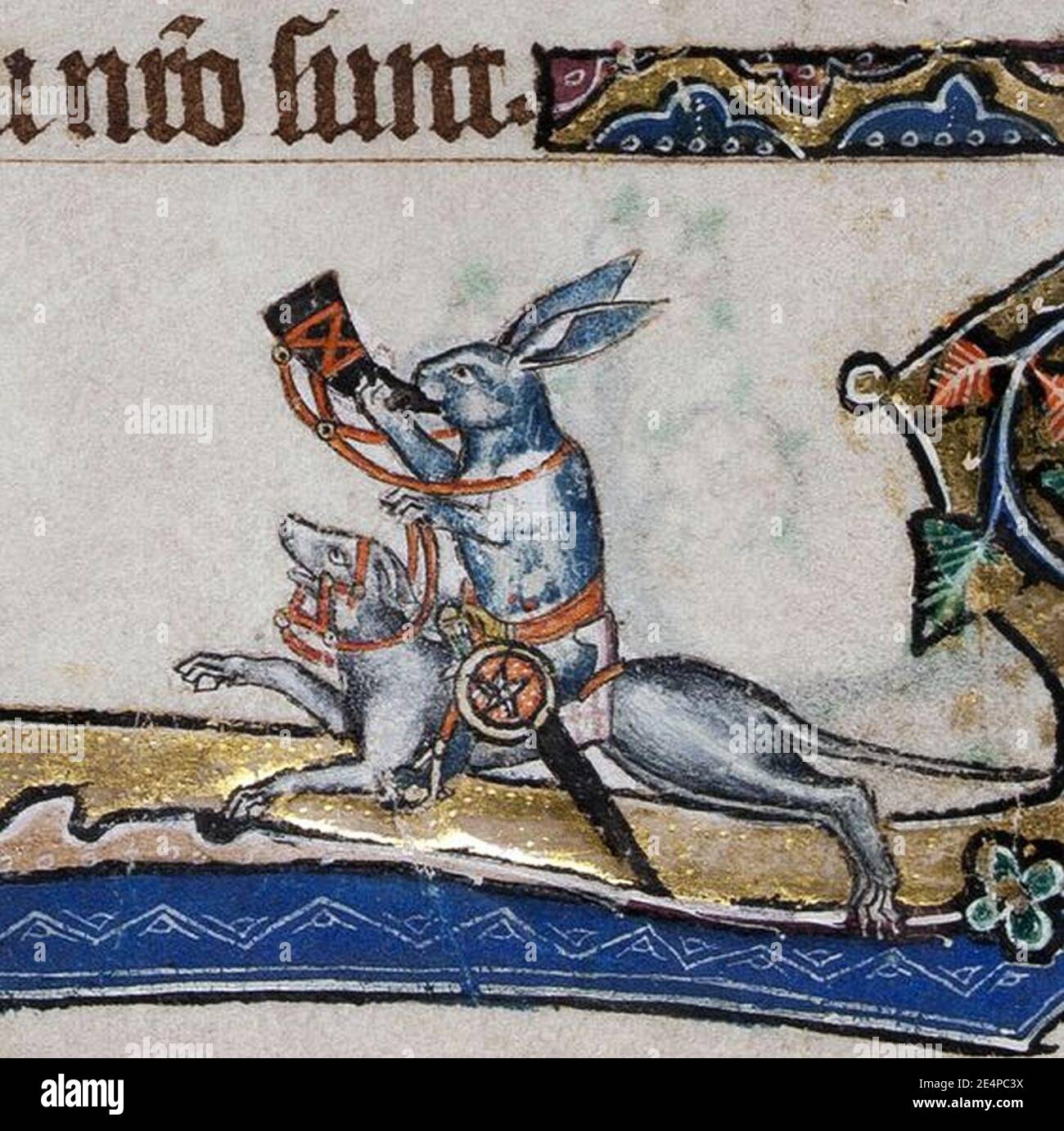 Medieval rabbits (3 Stock Photo - Alamy