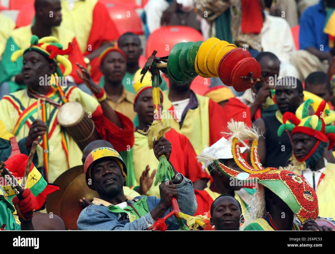 Mali's fans during the African Cup of Nations soccer match, Ivory Coast ...