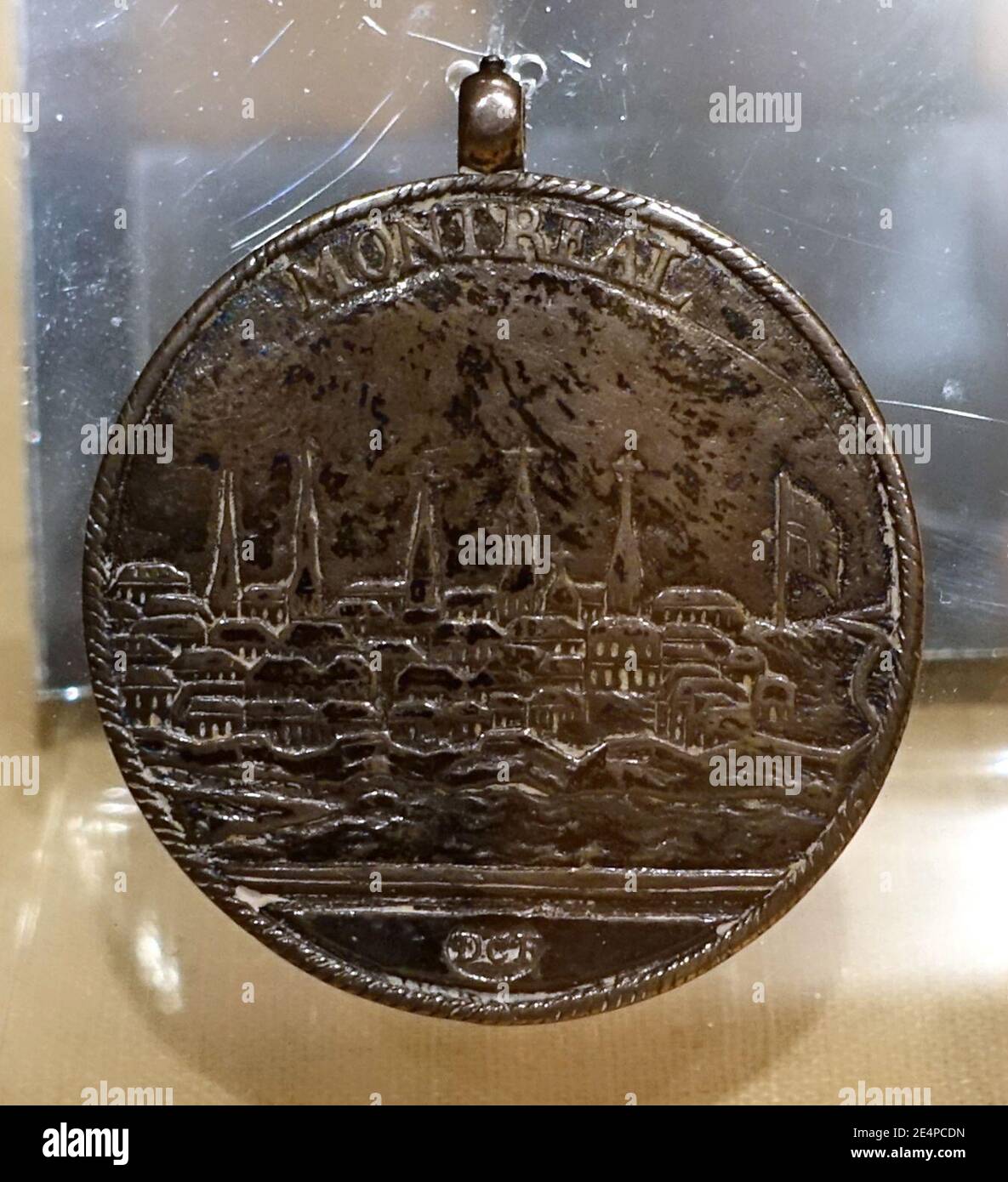Medal bestowed on a Native American chief for the storming of Montreal ...